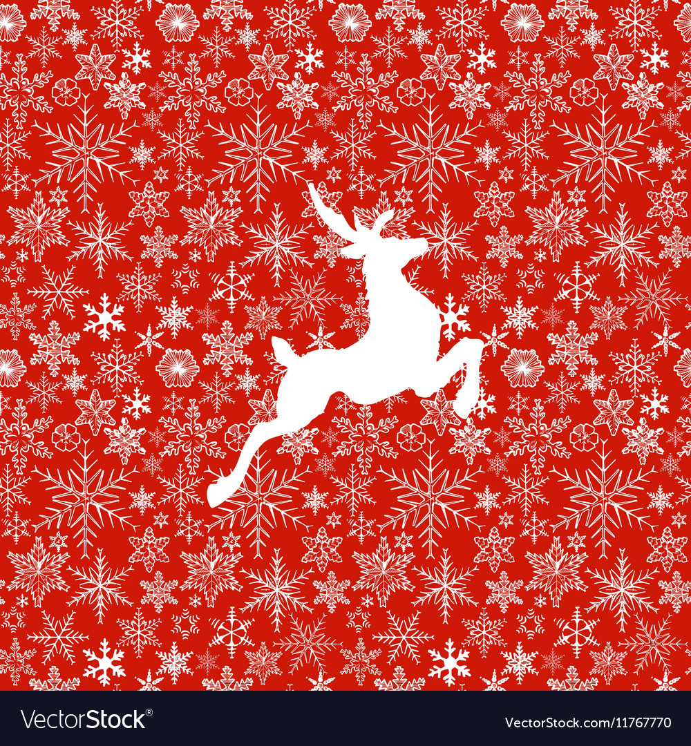 Christmas deer Royalty Free Vector Image - VectorStock