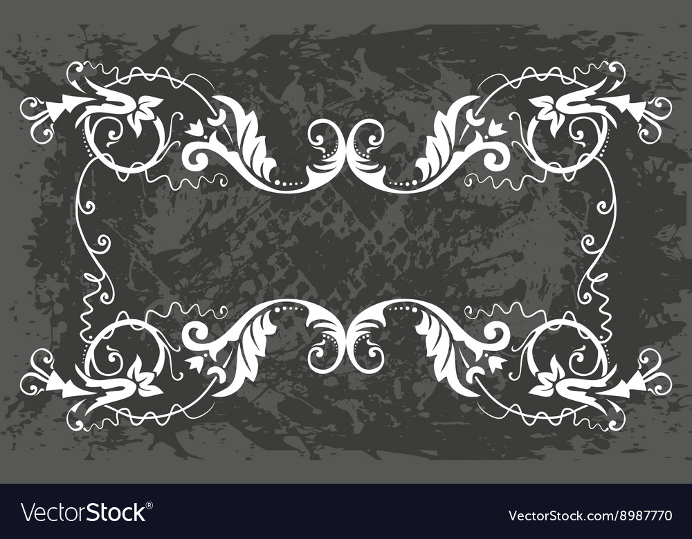 Decorative frame with pattern Royalty Free Vector Image
