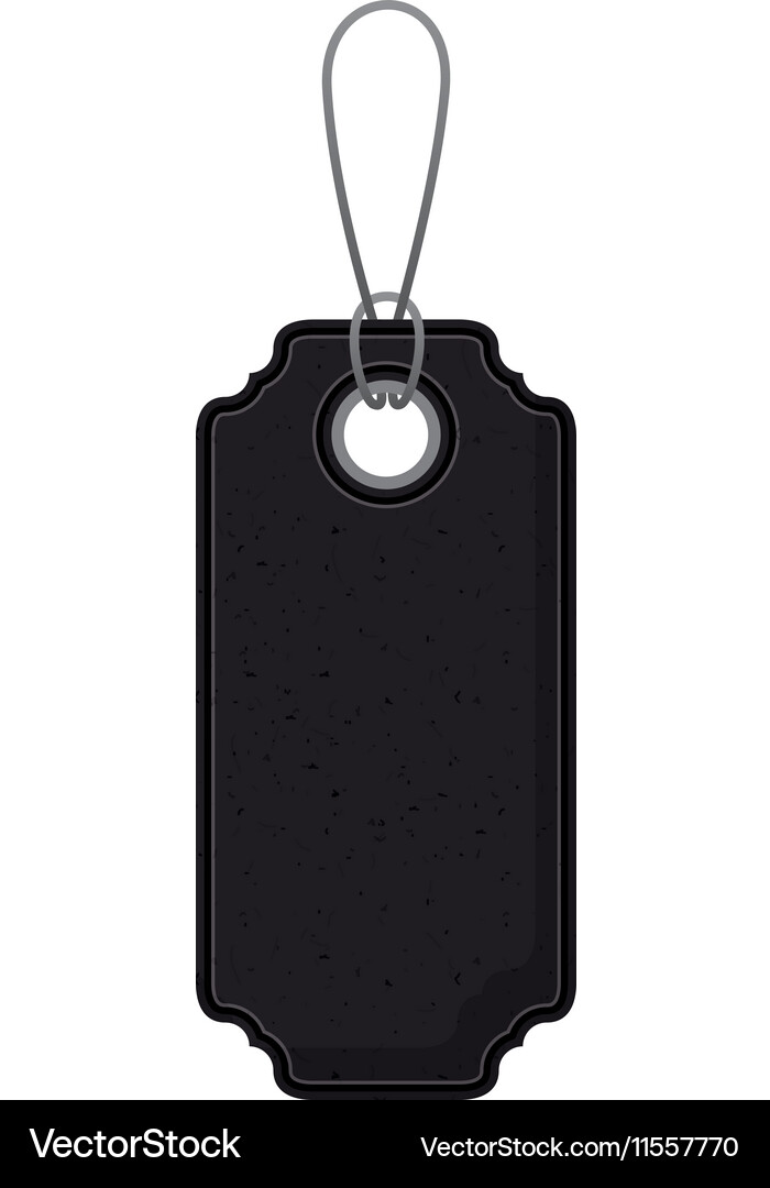 Isolated black and grunge label design Royalty Free Vector