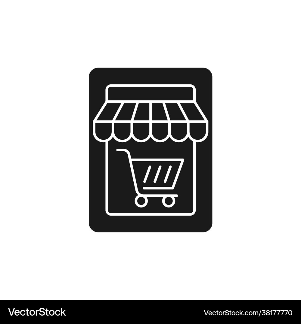 Online store icon design modern shopping Vector Image