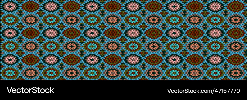 Pattern ornament tracery mosaic ethnic folk Vector Image