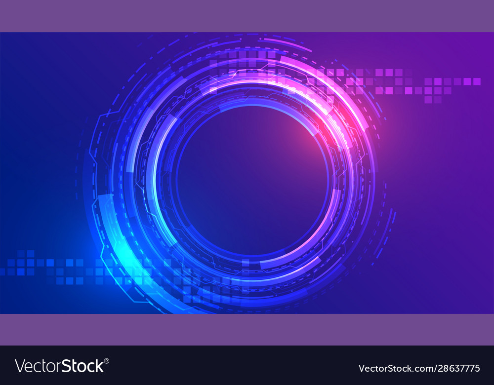 Abstract technology digital futuristic banner Vector Image