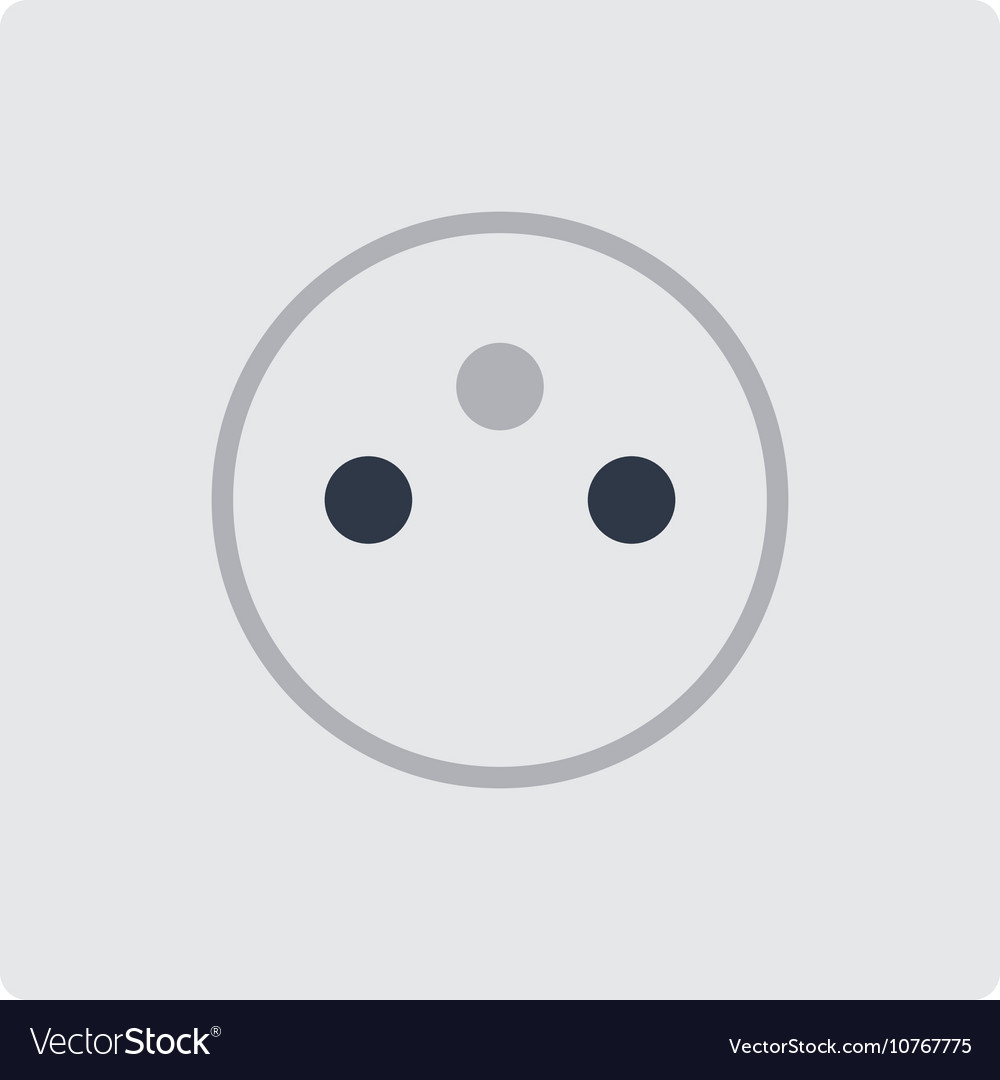 Electrical outlet plug Royalty Free Vector Image