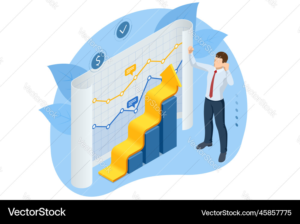Isometric concept of economic growth and analytics