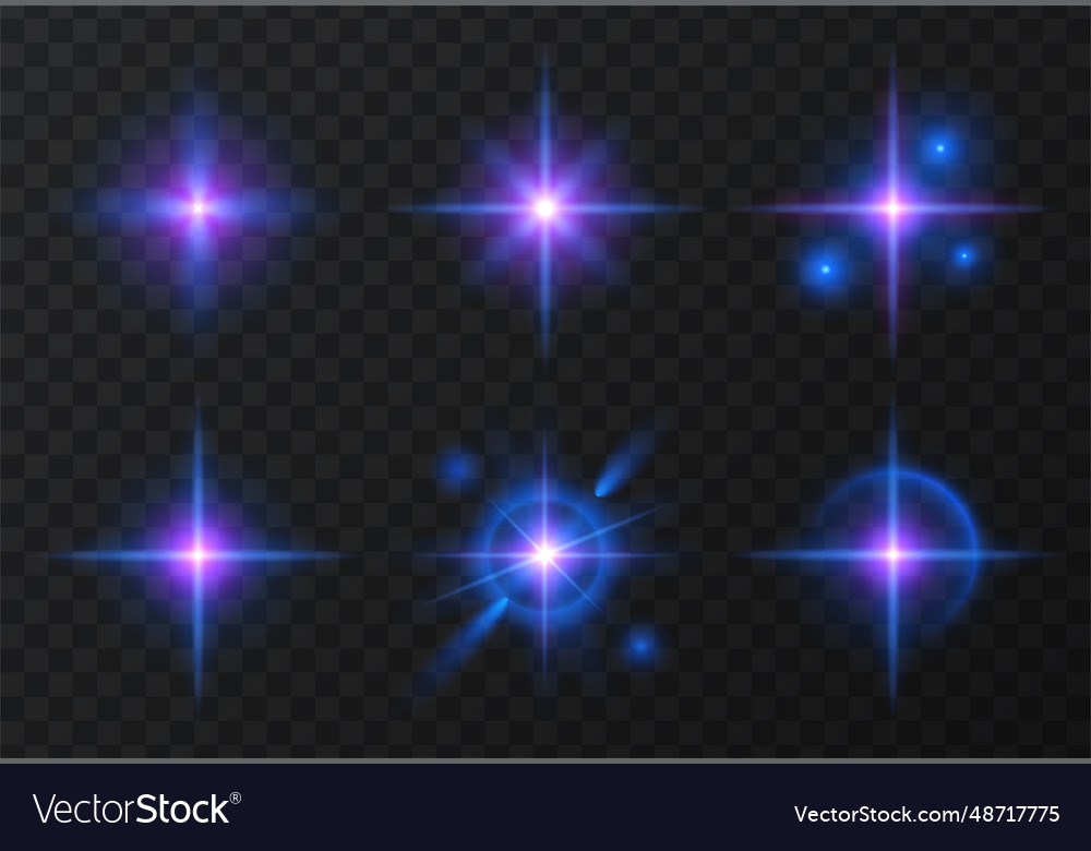 Light effect set Royalty Free Vector Image - VectorStock