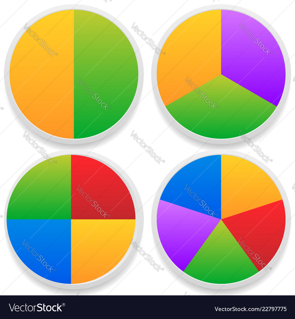 Pie chart chart graph elements Royalty Free Vector Image