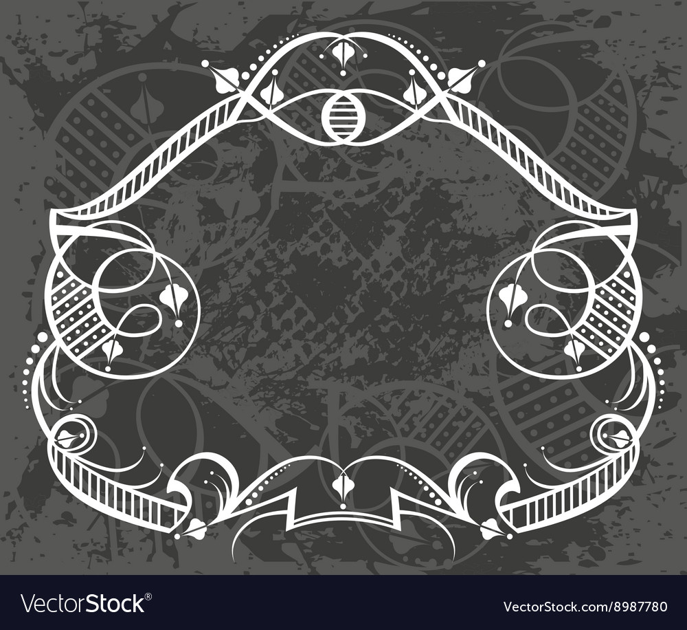 Decorative frame with pattern Royalty Free Vector Image