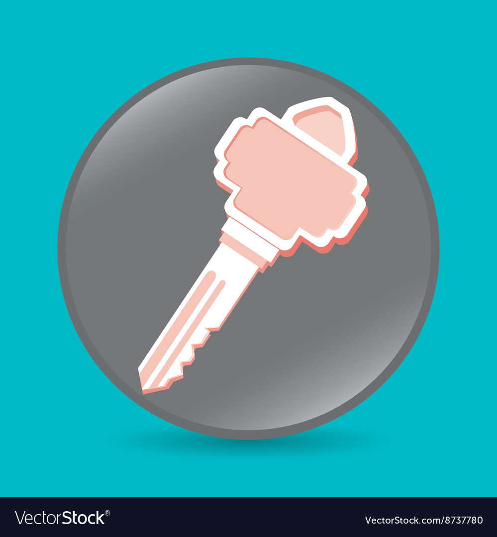 Key isolated design Royalty Free Vector Image - VectorStock