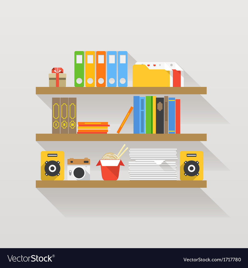 Shelves Royalty Free Vector Image - VectorStock