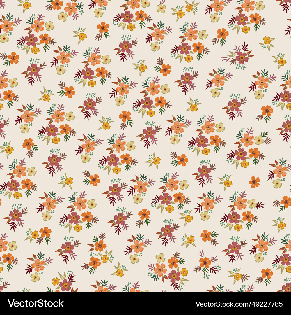 Colorful large-scale floral seamless Royalty Free Vector