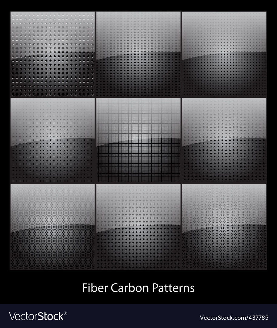 Fiber carbon patterns Royalty Free Vector Image