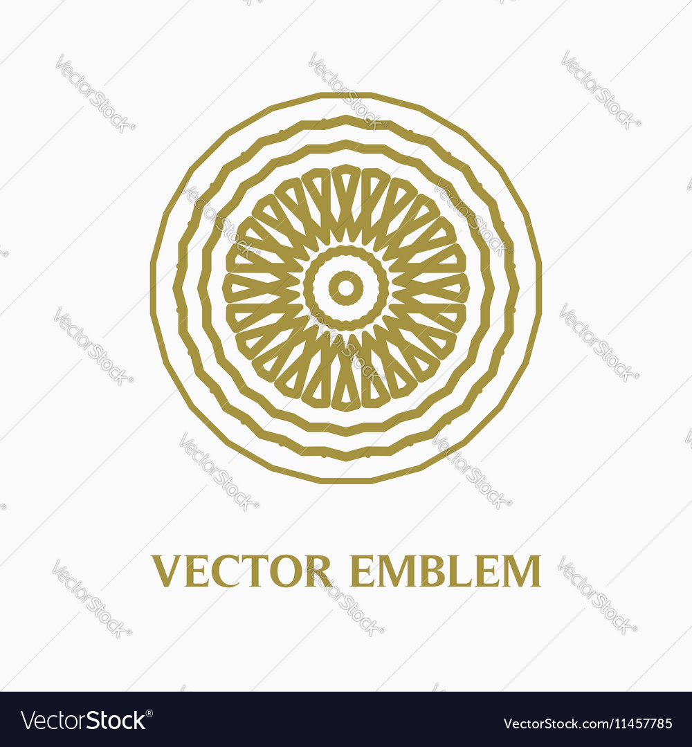 Logo design template creative monogram abstract Vector Image