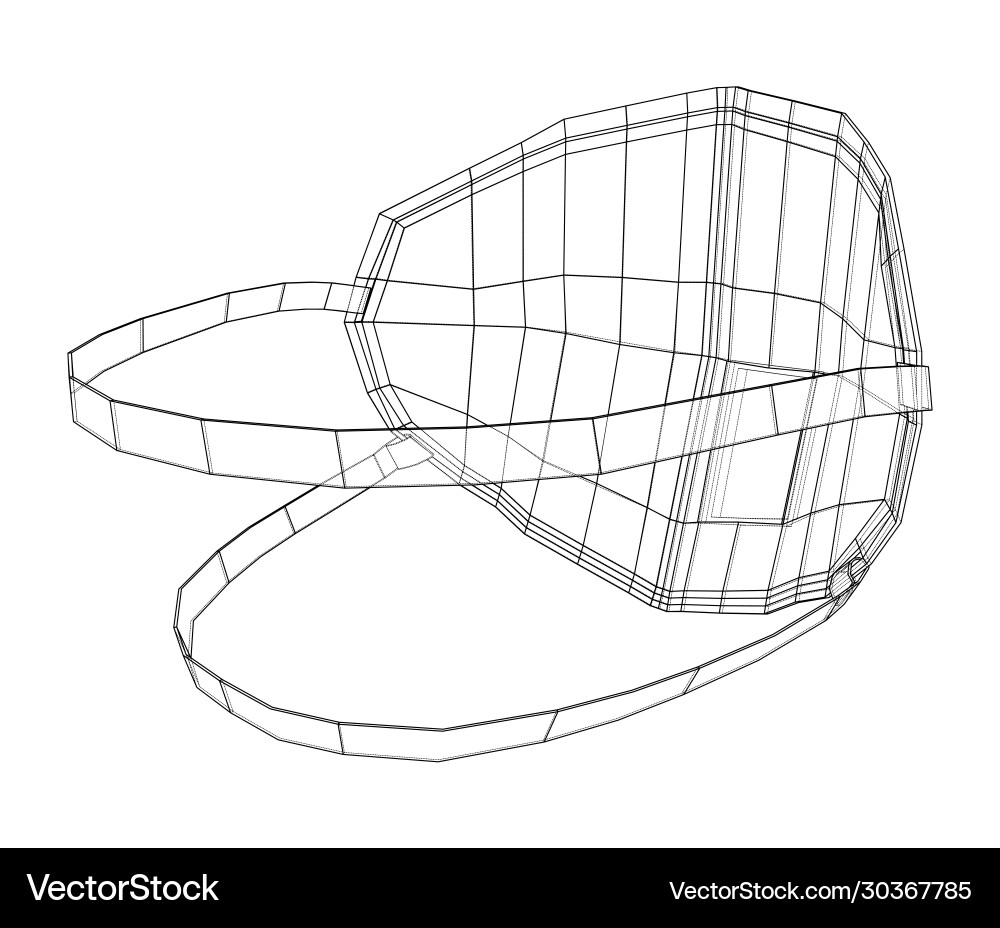Medical surgical mask blueprint style Royalty Free Vector