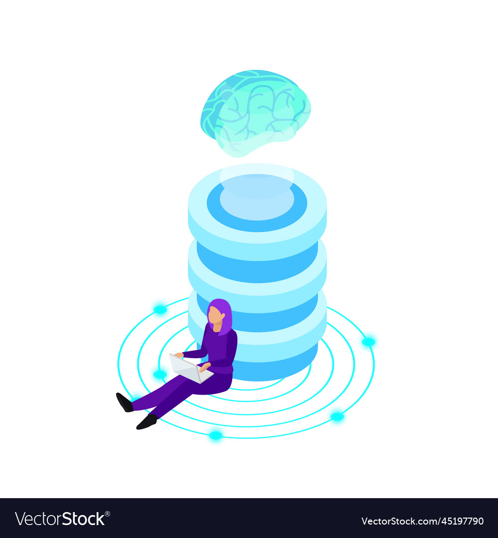 Brain backup capsule composition Royalty Free Vector Image