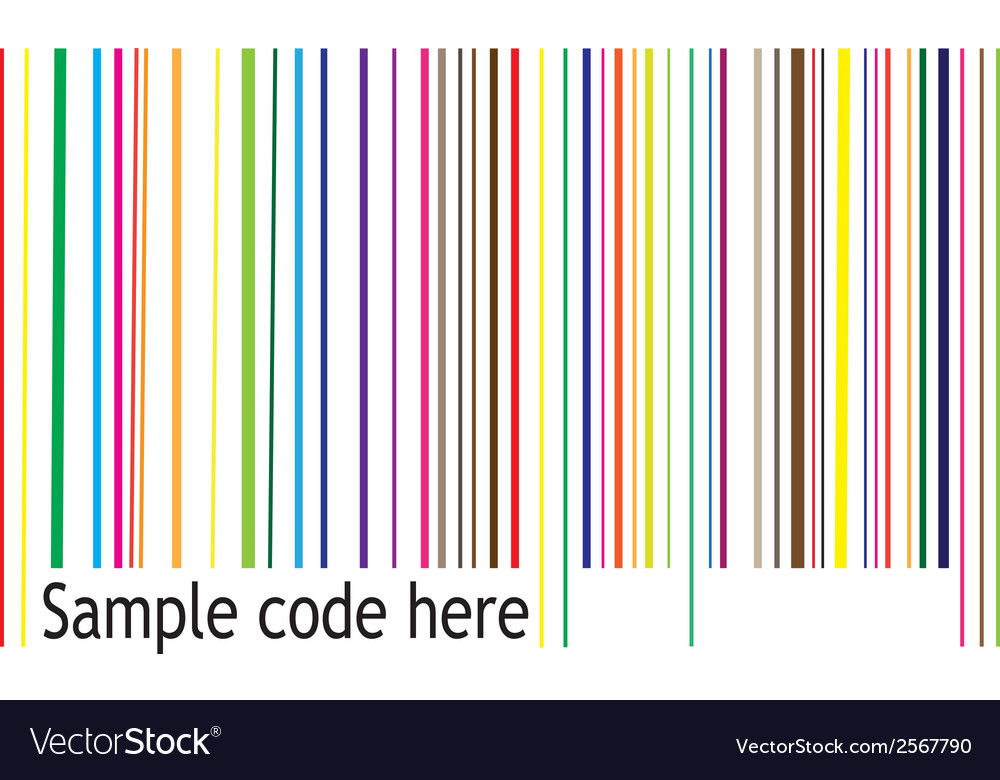 Color Barcode Royalty Free Vector Image VectorStock