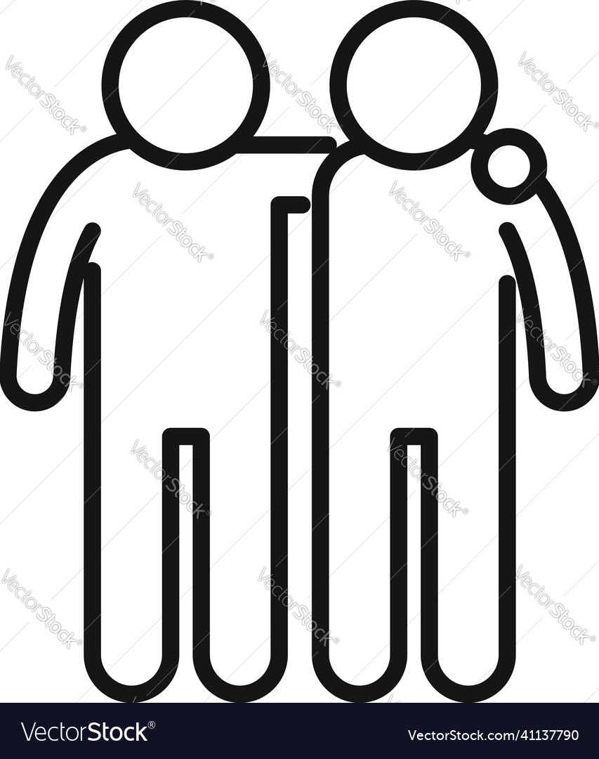 Mentor people icon outline career training Vector Image