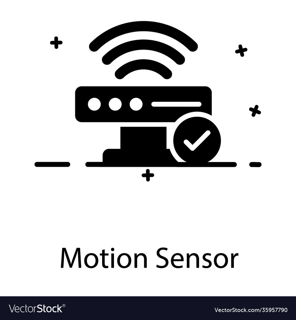 Motion sensor Royalty Free Vector Image - VectorStock