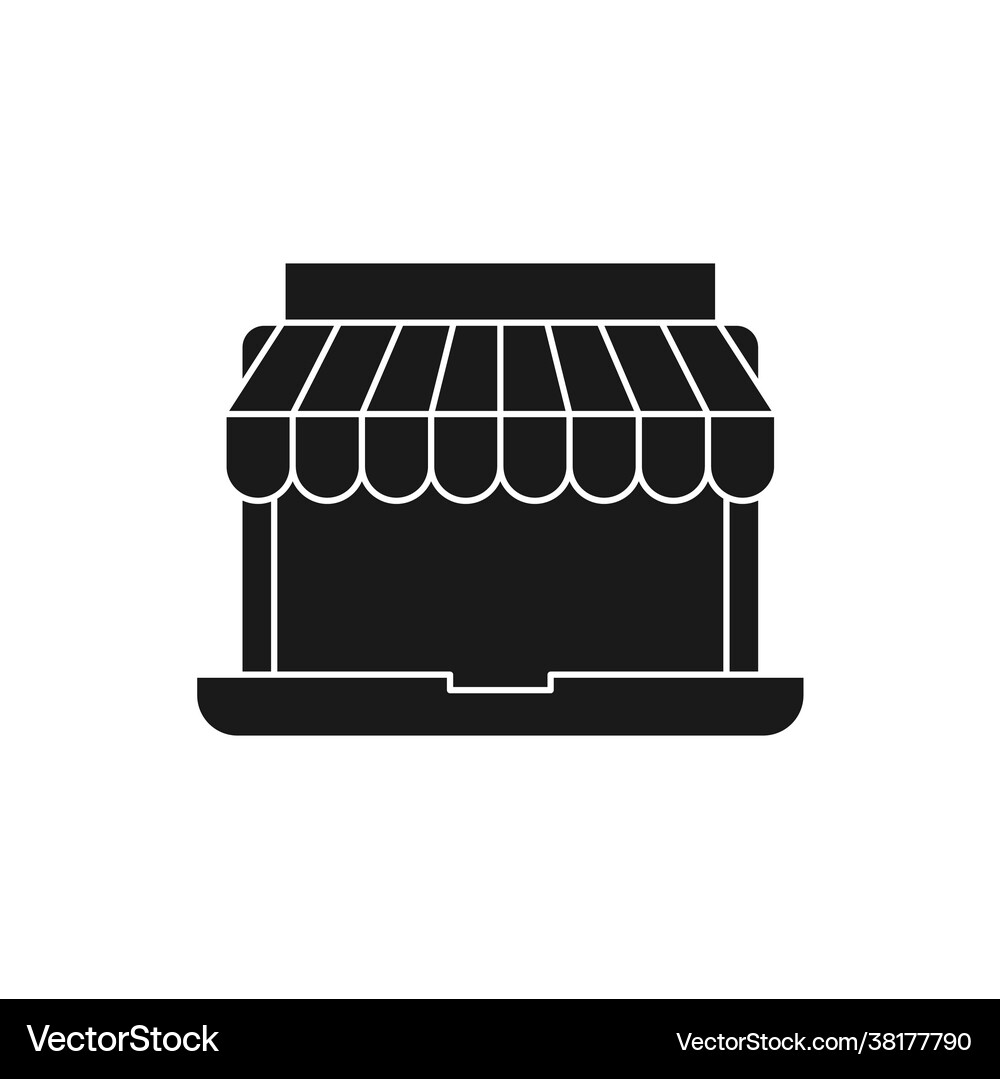 Online store icon design modern shopping Vector Image
