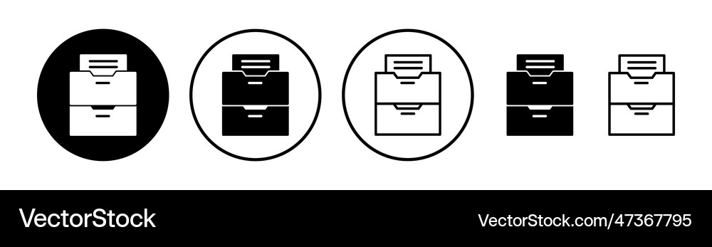 Archive icon archive storage icon folders icon Vector Image