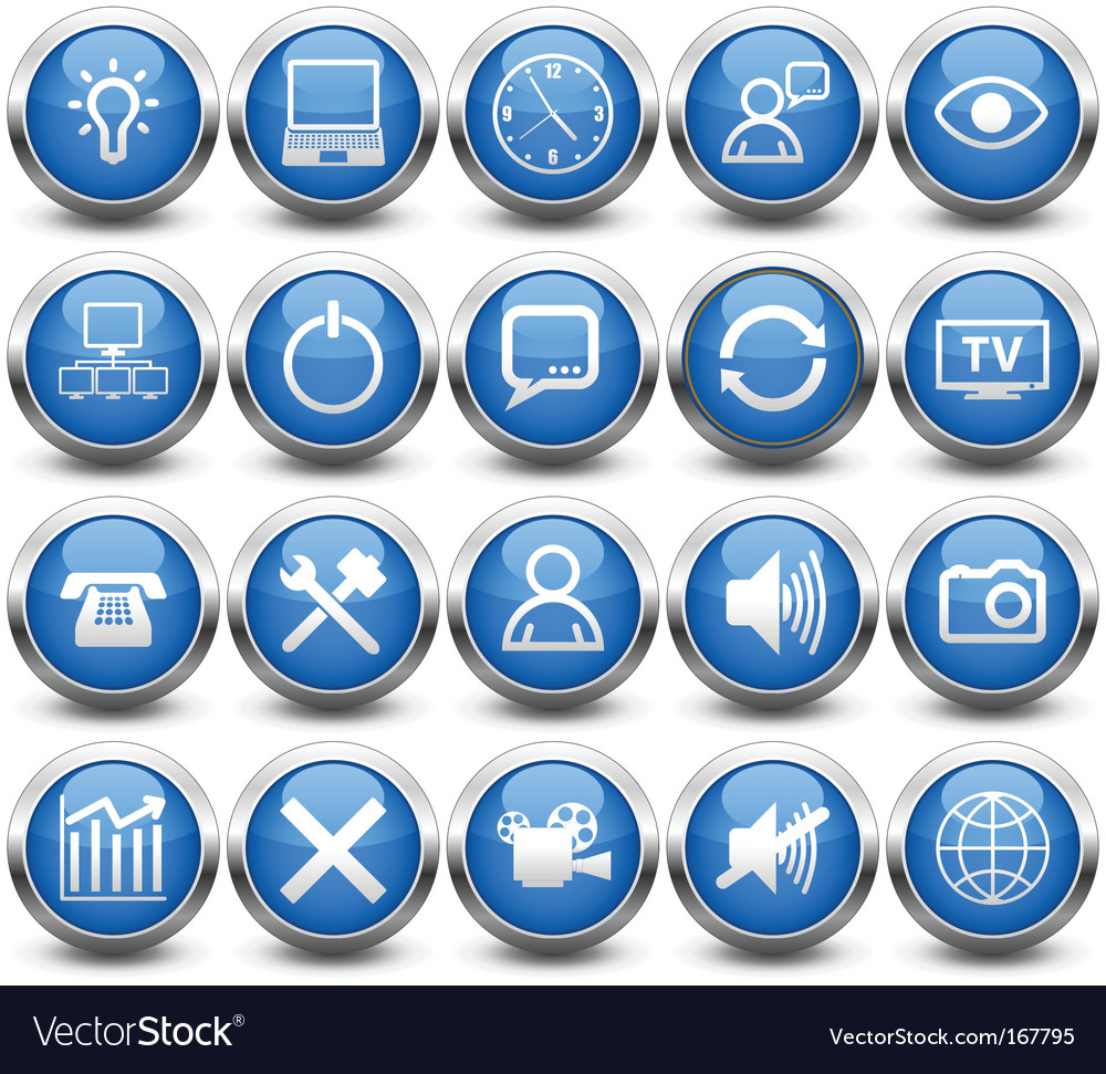 Buttons Royalty Free Vector Image - VectorStock