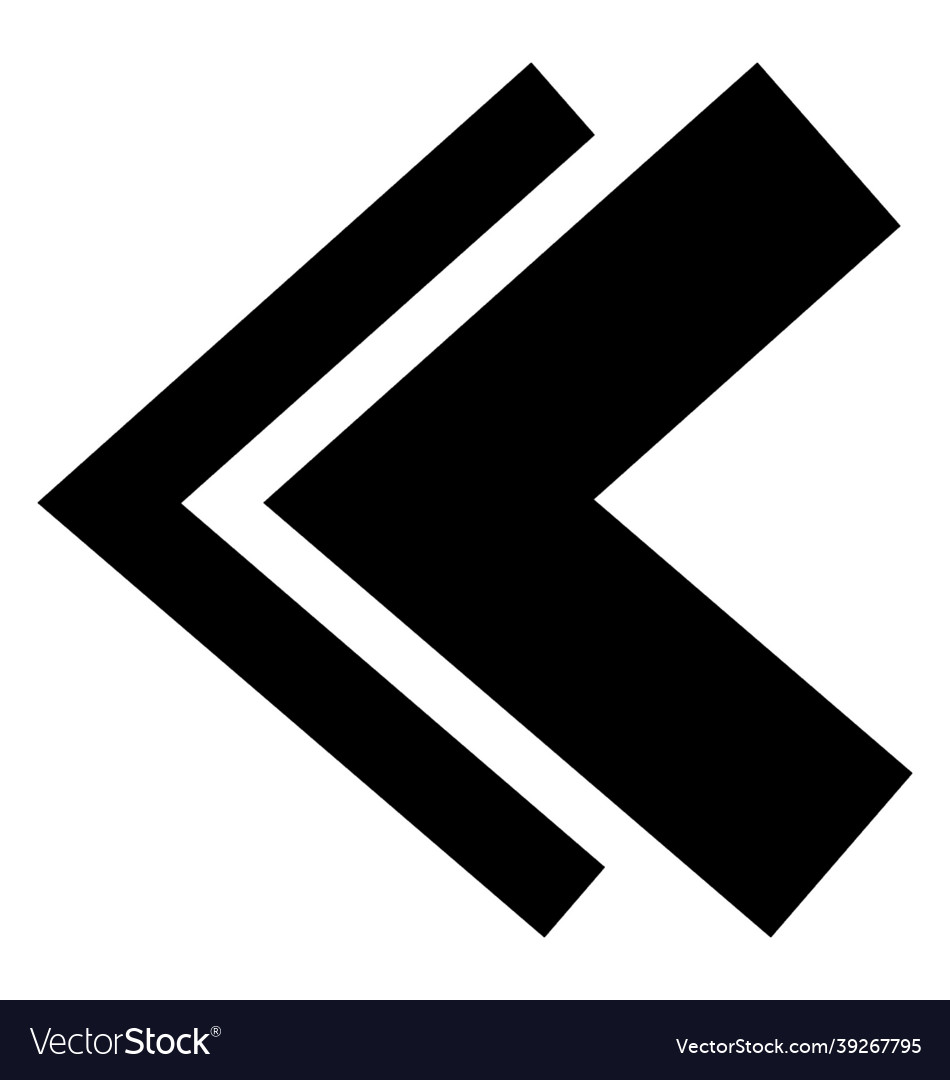 Rewind arrows Royalty Free Vector Image - VectorStock