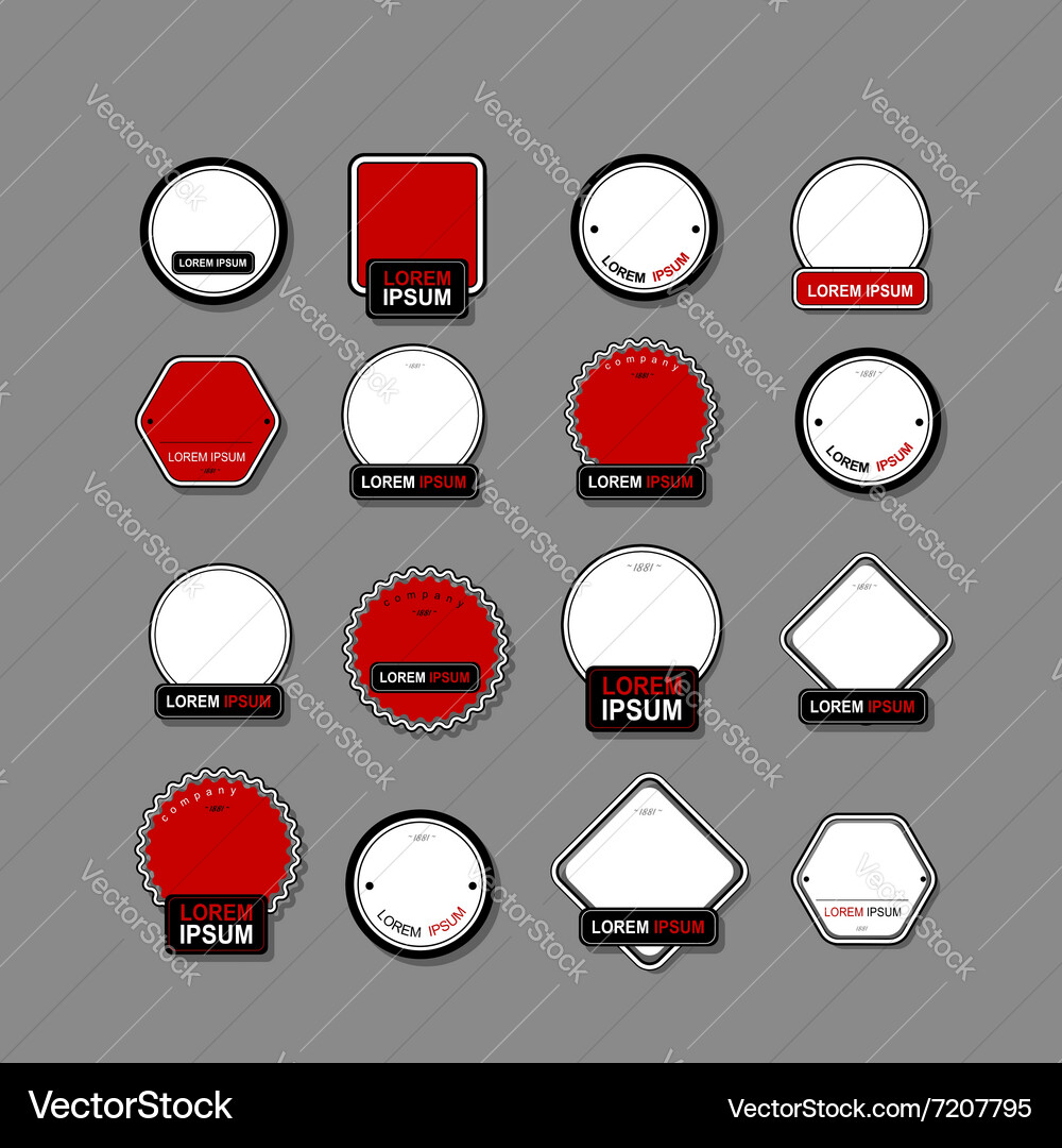 Set of labels for your design Royalty Free Vector Image