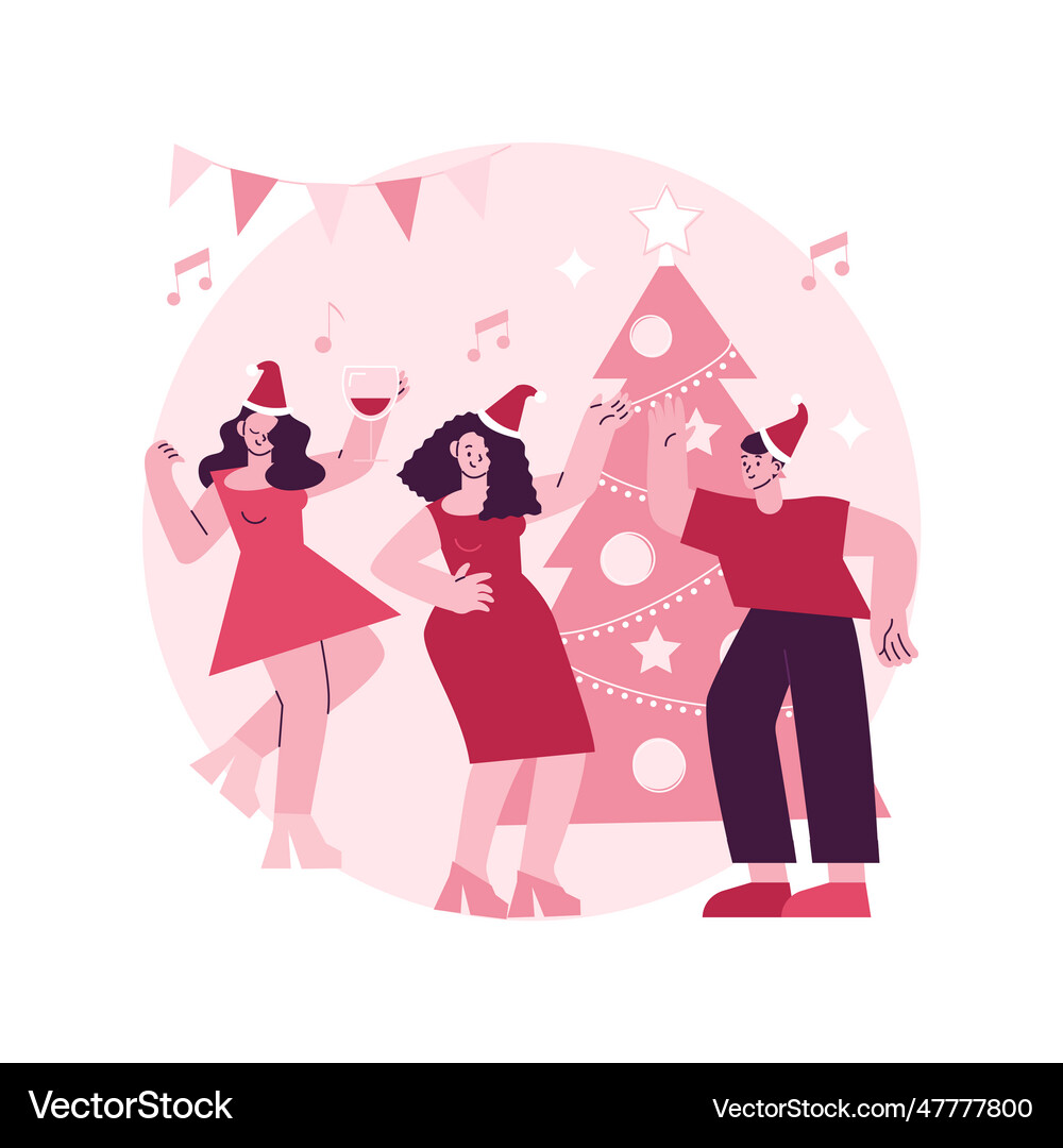 Christmas party abstract concept Royalty Free Vector Image