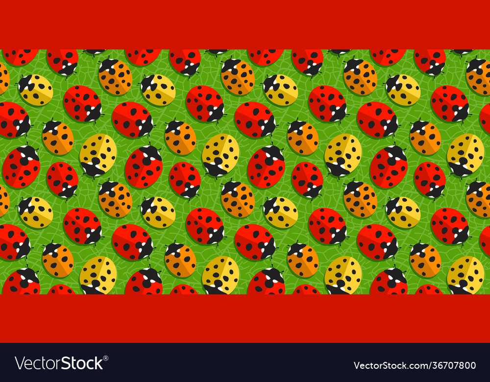 Colorful flat spring or summer seamless pattern Vector Image
