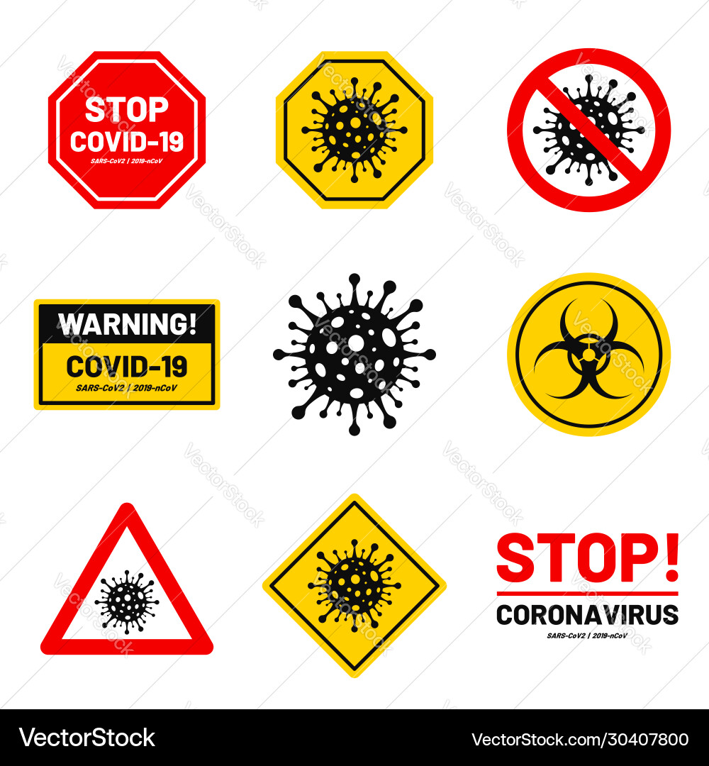 Coronavirus outbreak corona virus warning and Vector Image