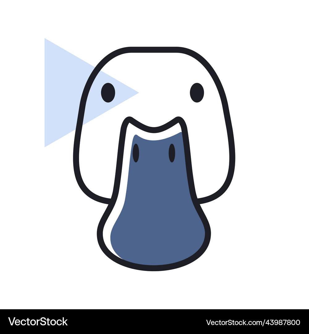 Duck icon farm animal Royalty Free Vector Image