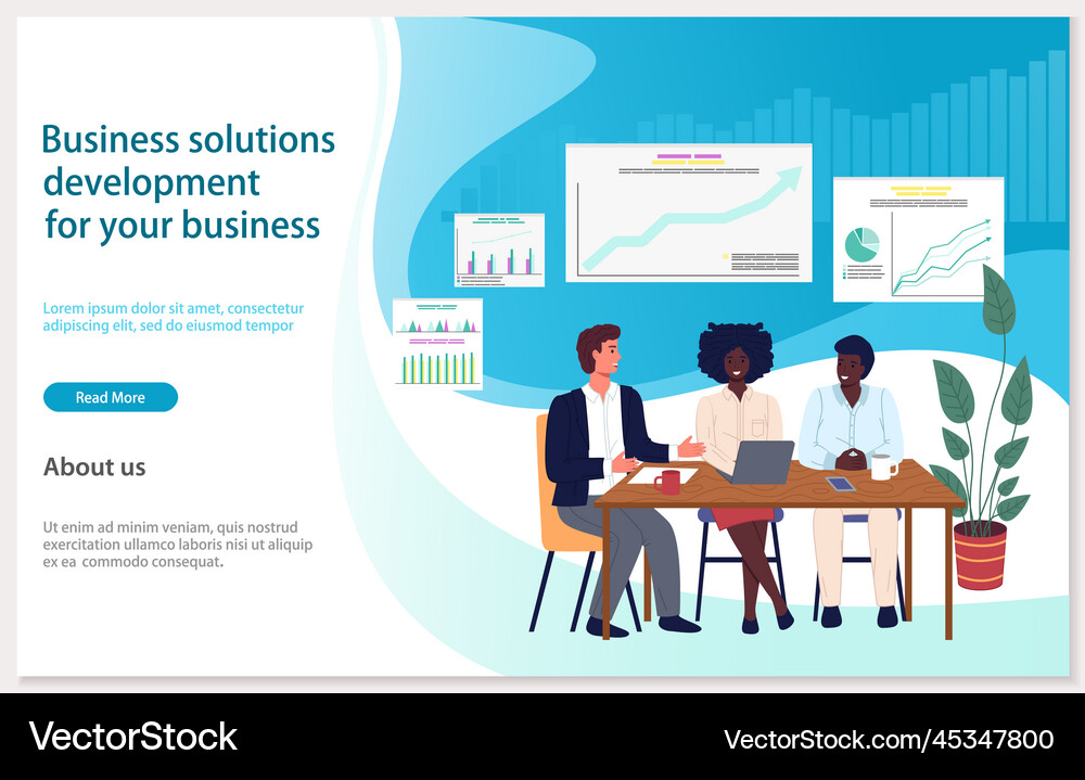 Employees training co-working creative solution Vector Image
