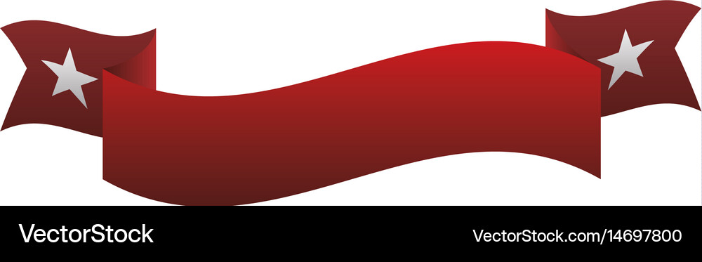 Ribbon banner isolated Royalty Free Vector Image
