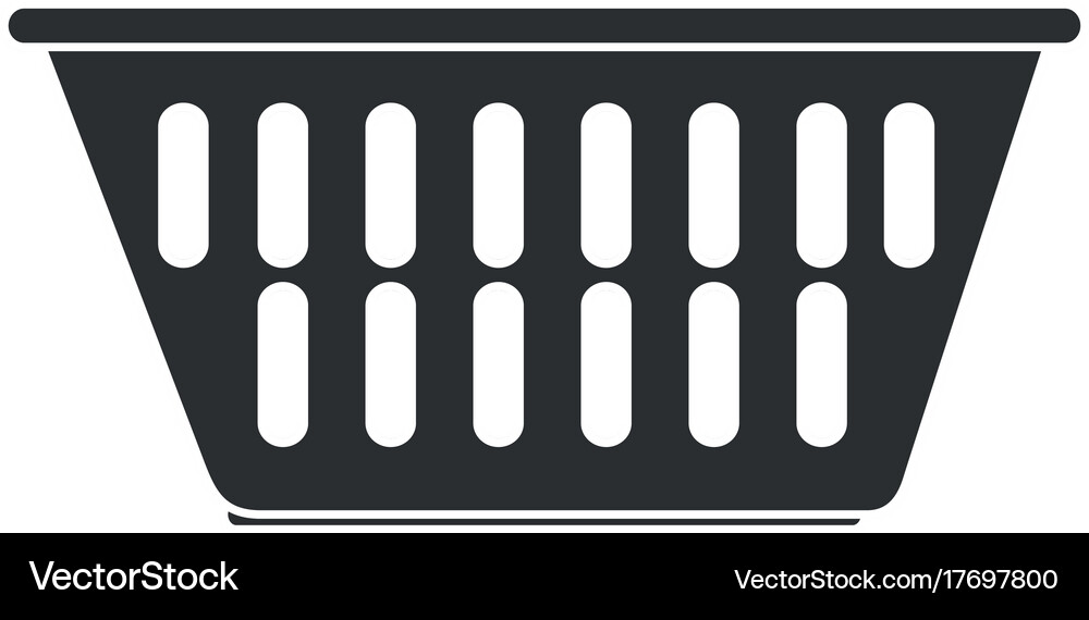 Shopping basket isolated icon Royalty Free Vector Image