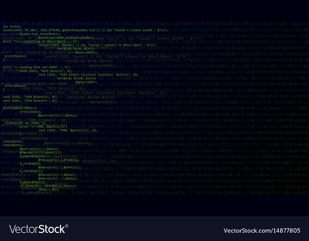 Abstract background with program code Royalty Free Vector