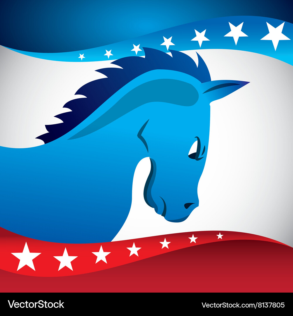 American Party Symbol Royalty Free Vector Image
