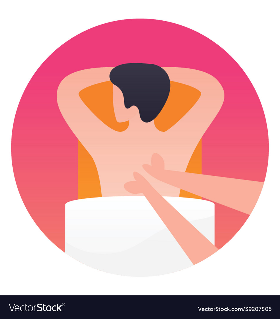 Body massage Royalty Free Vector Image - VectorStock