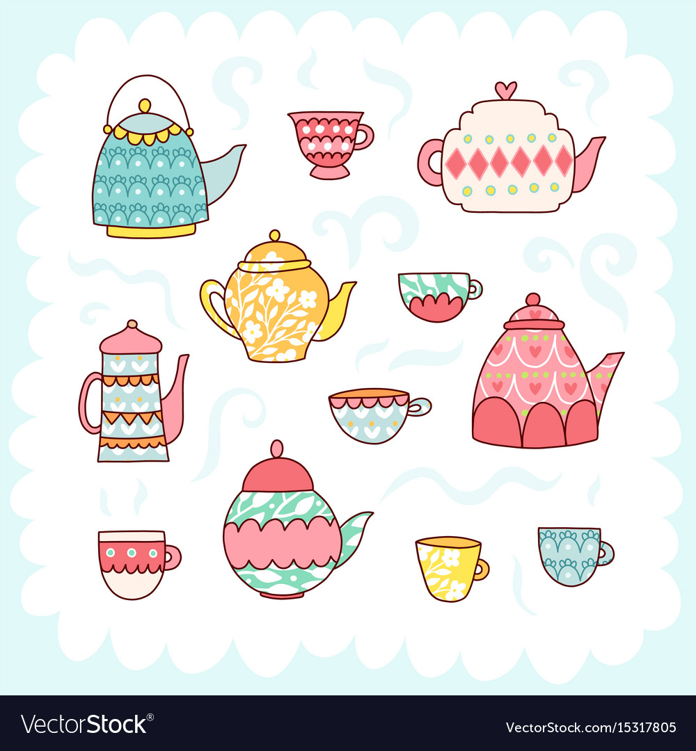 Doodles cute elements Royalty Free Vector Image