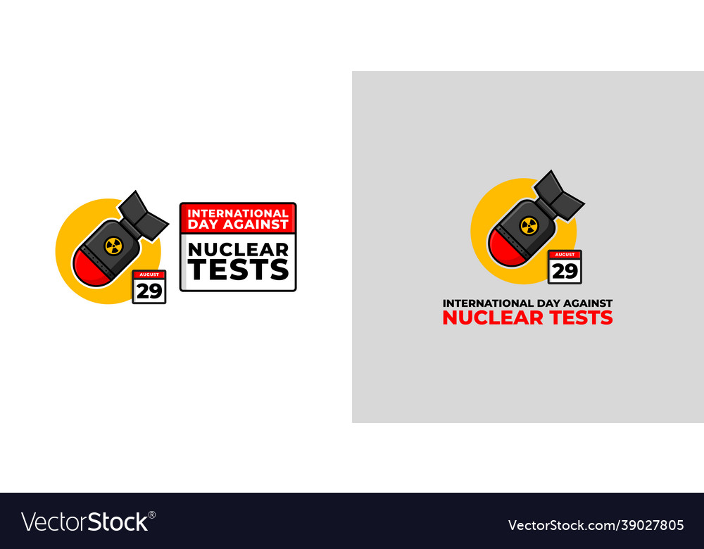 International day against nuclear tests Royalty Free Vector International day against nuclear tests Royalty Free Vector