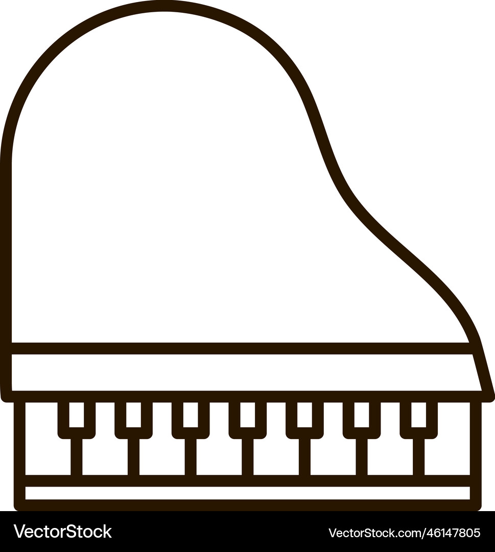 Piano musical instrument Royalty Free Vector Image