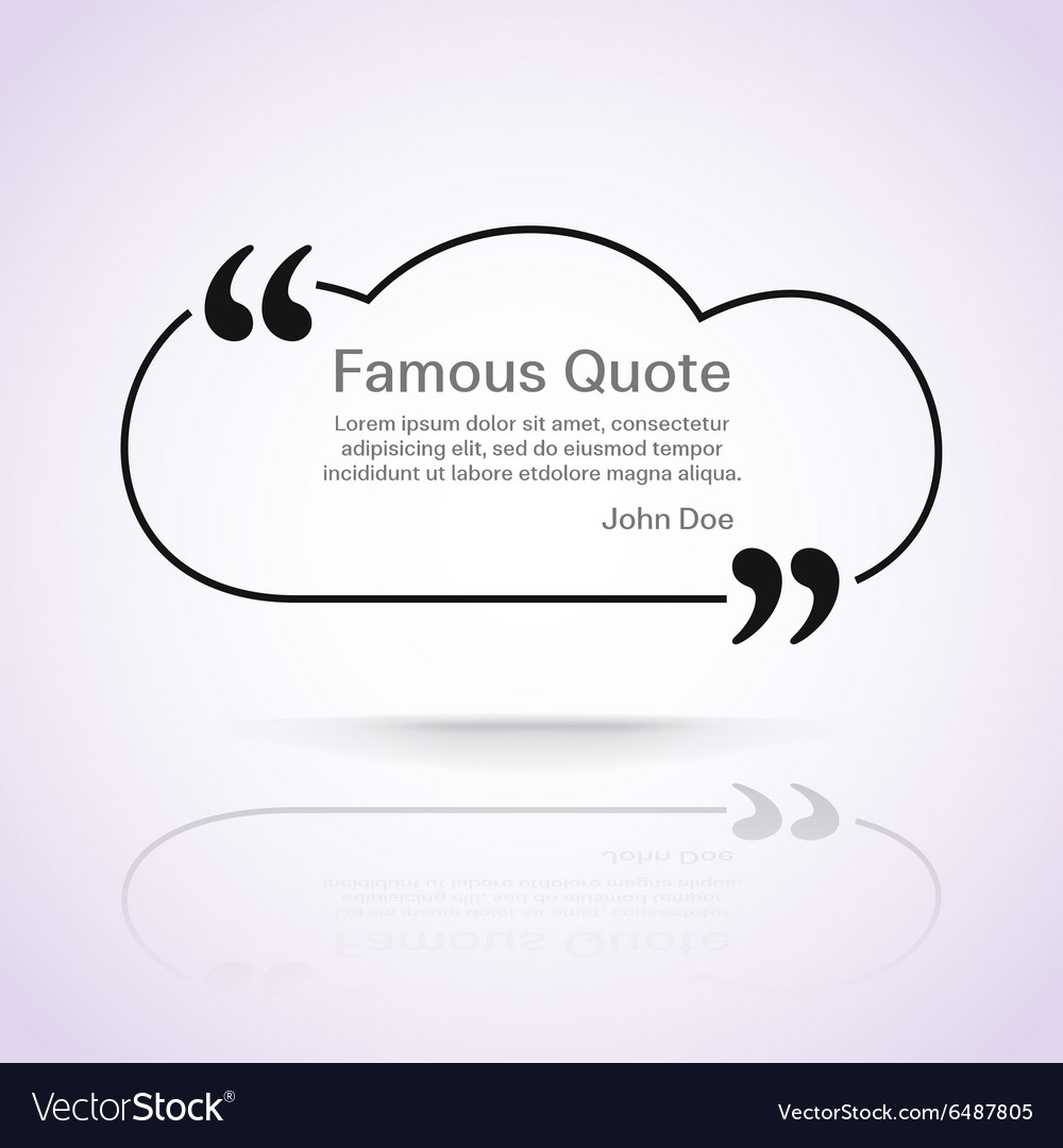 Quote border Royalty Free Vector Image - VectorStock