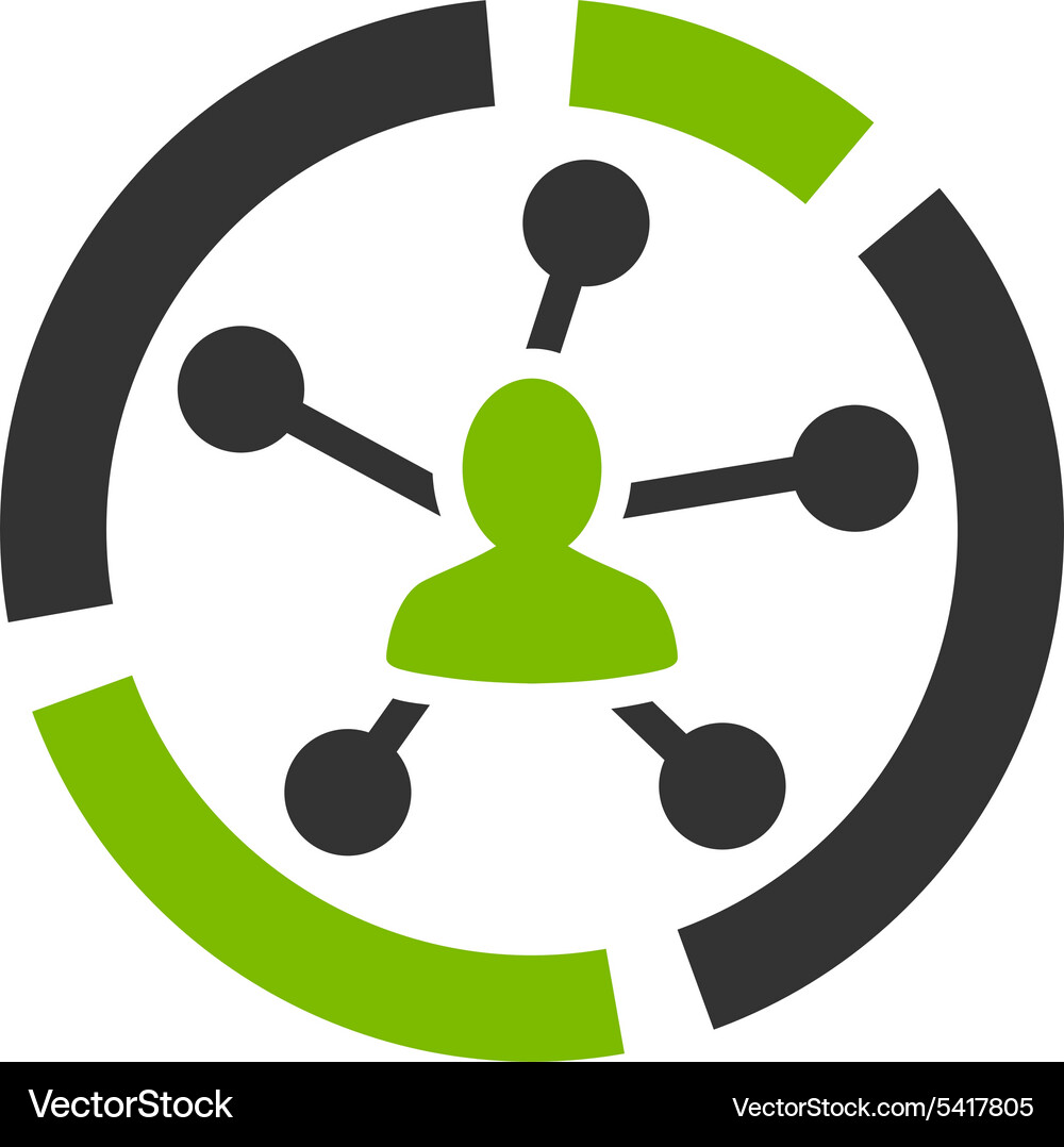 Relations diagram icon from Business Bicolor Set Vector Image