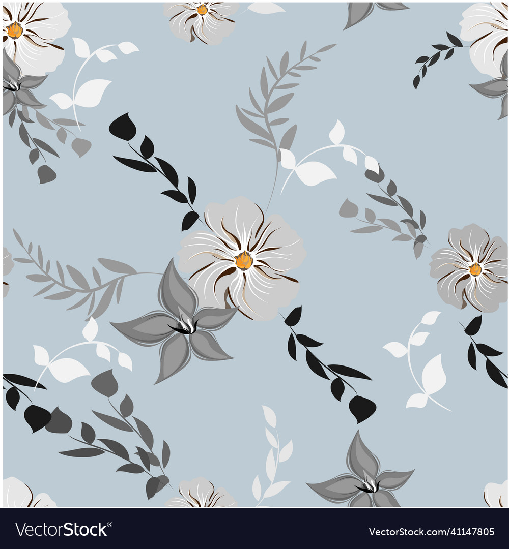 Spring abstract background flowers seamless Vector Image