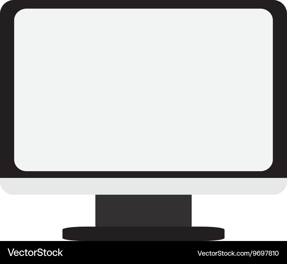Computer monitor icon Royalty Free Vector Image