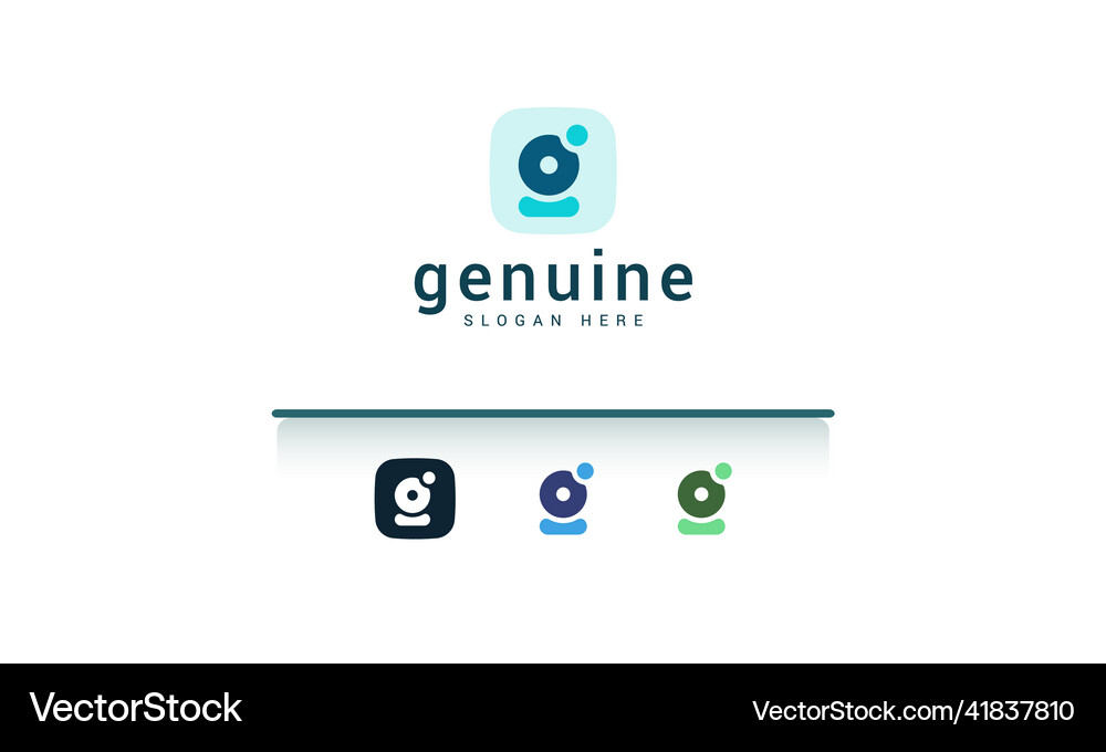 Letter g minimal and simple logo Royalty Free Vector Image