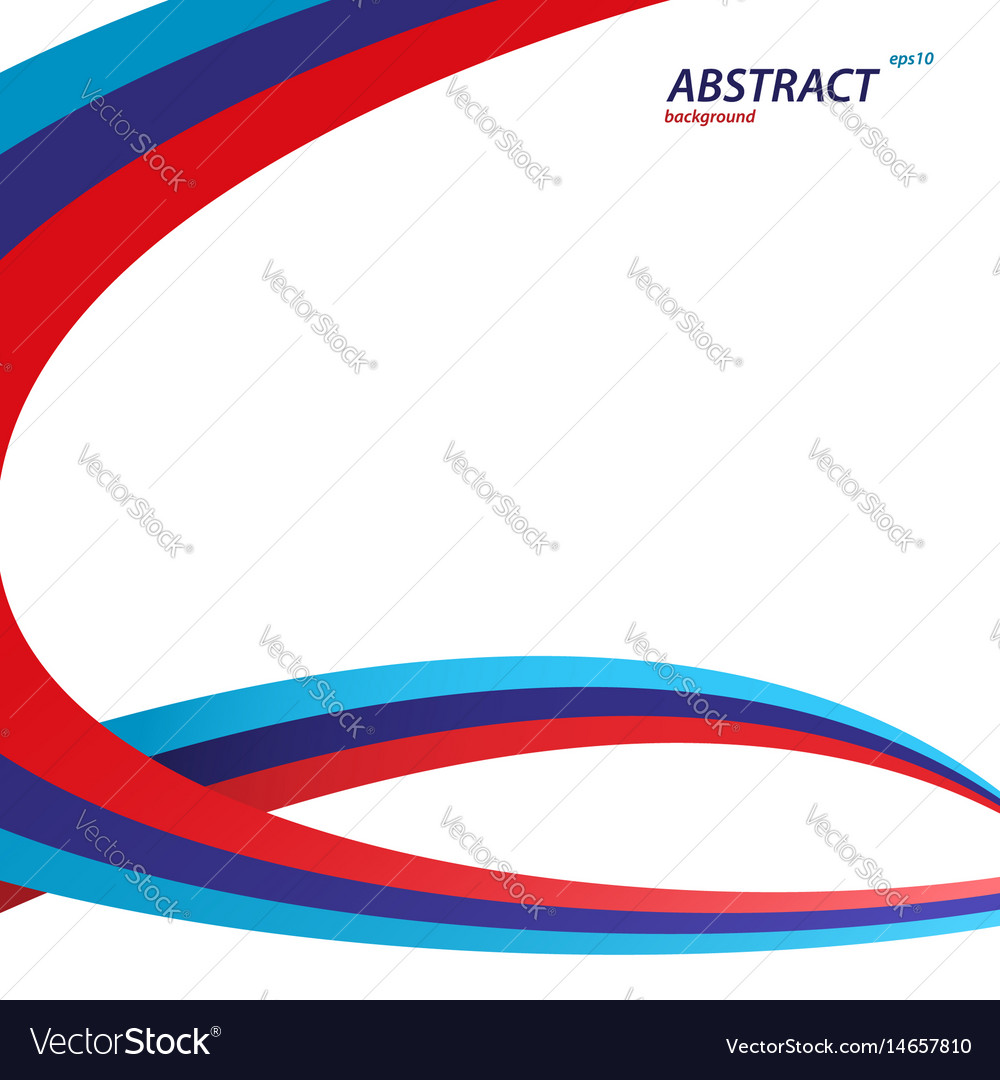 Red blue and dark blue color swirl concept Vector Image