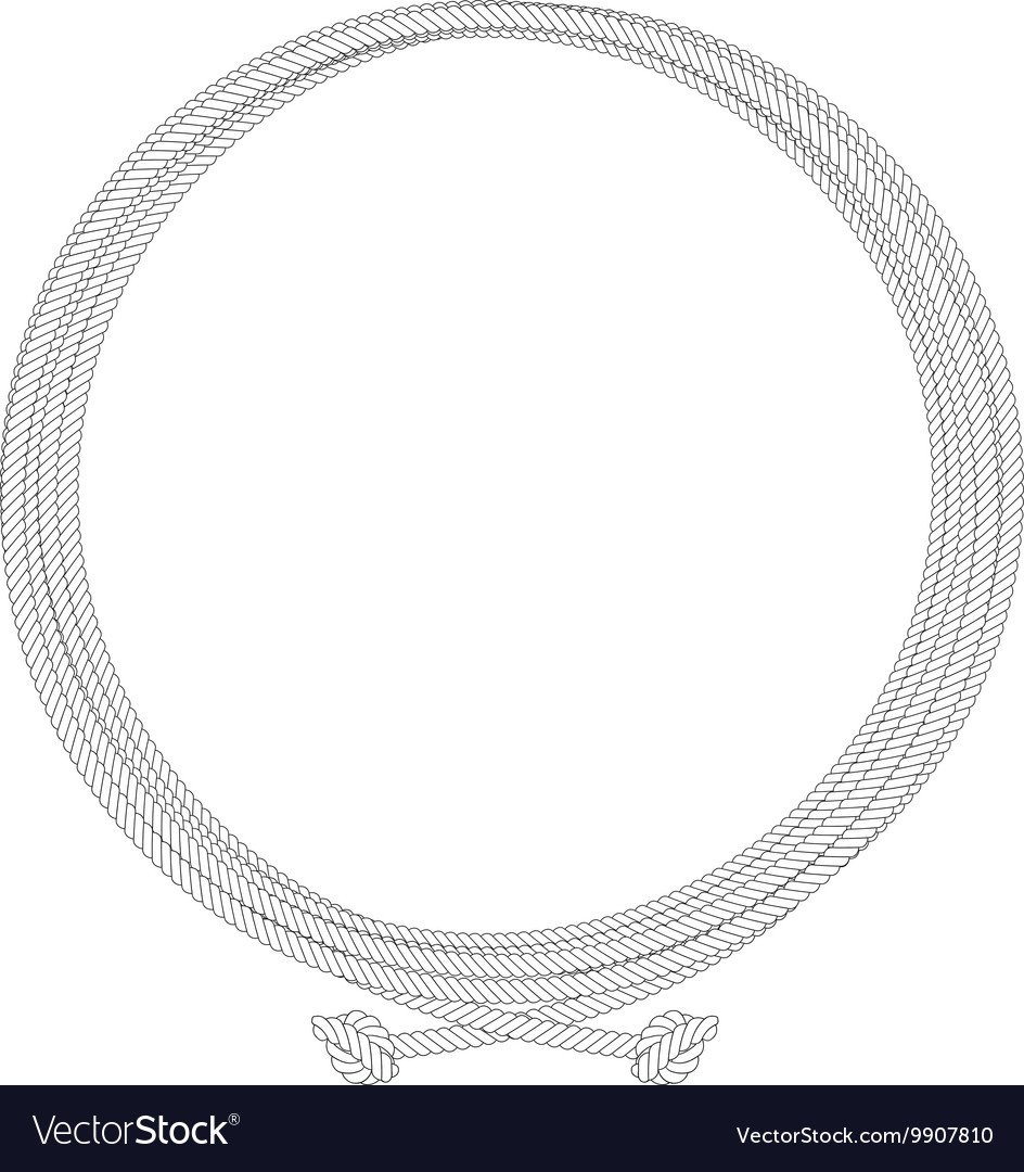 Rope Frame Background Royalty Free Vector Image