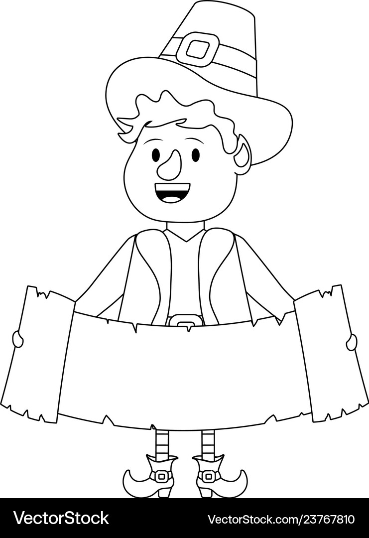 St patricks day leprechaun Royalty Free Vector Image