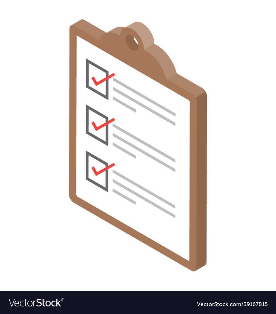 Checklist Royalty Free Vector Image - VectorStock
