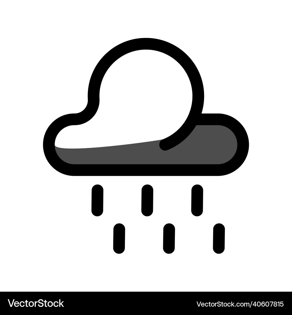 Graphic of rain icon Royalty Free Vector Image