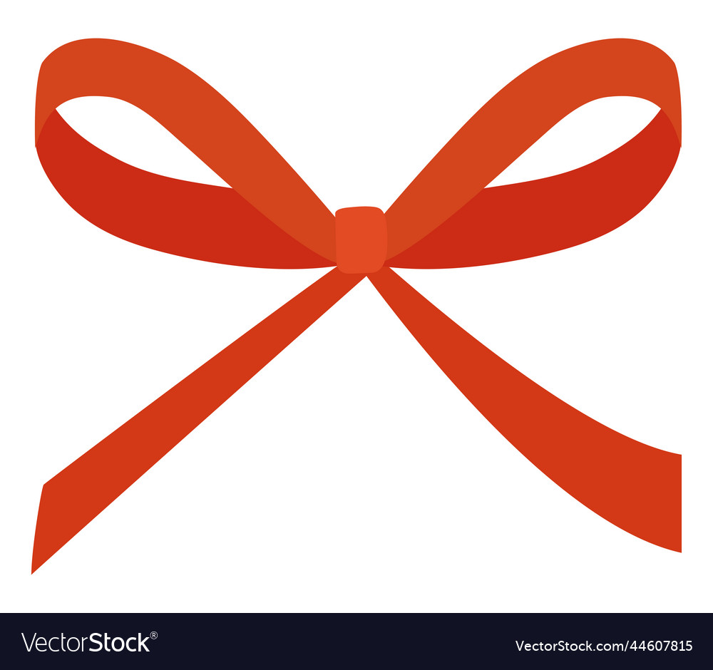 Red bow design Royalty Free Vector Image - VectorStock